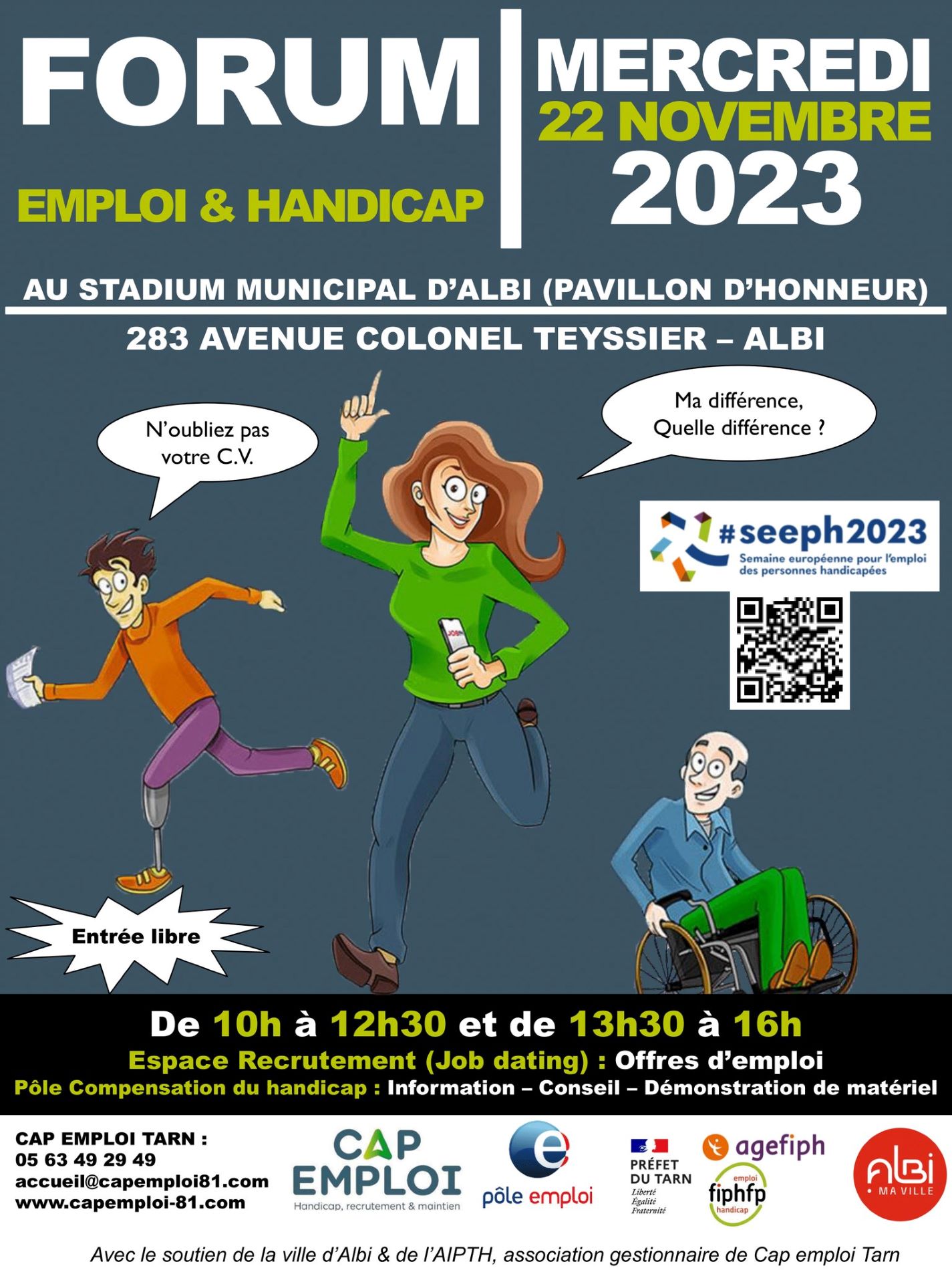 Le CDG81, en partenariat avec Cap emploi, s’engage lors de la 27ème édition de la semaine ...